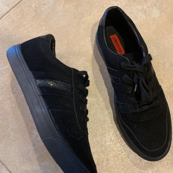 London Rebel | Shoes | London Rebel Womans Black Sneakers Size 7 New ...